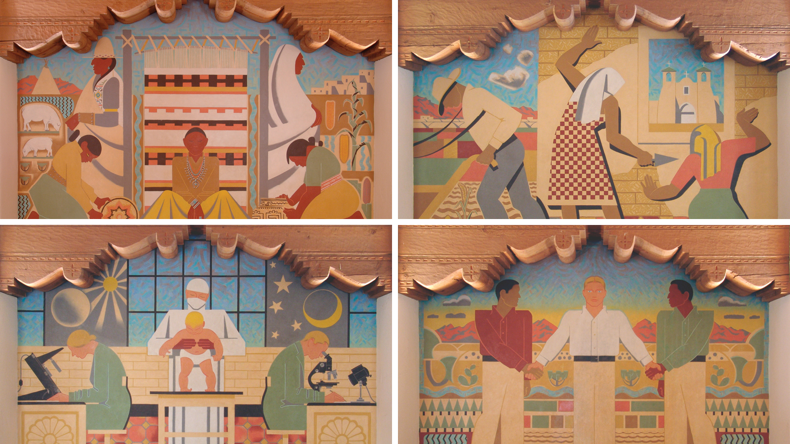 The Line: Zimmerman Library’s Controversial Murals - New Mexico In Focus